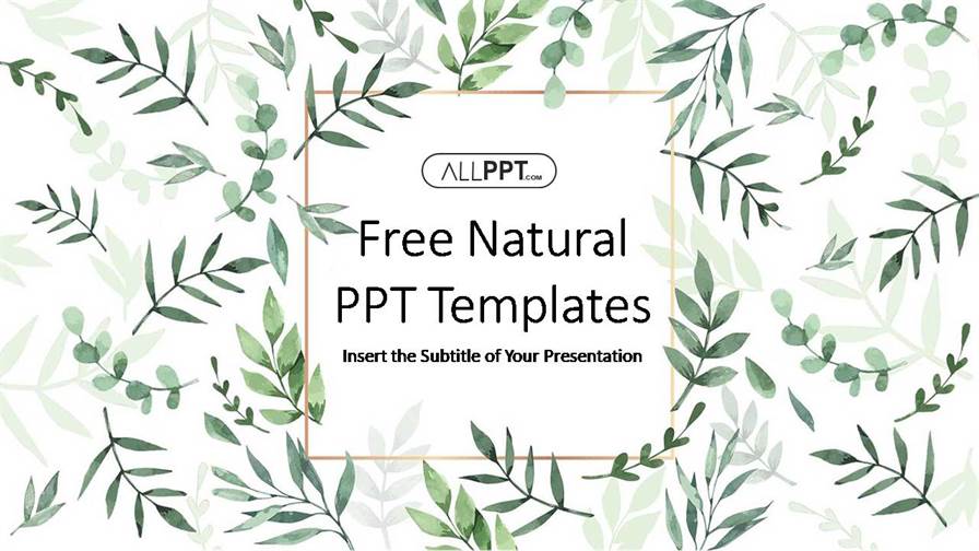 Natural Leaf PowerPoint Templates Free Powerpoint Template & Google ...