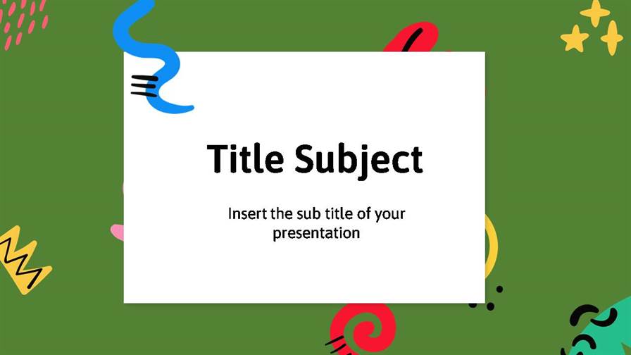 Art Subject - Powerpoint template Free Powerpoint Template & Google ...