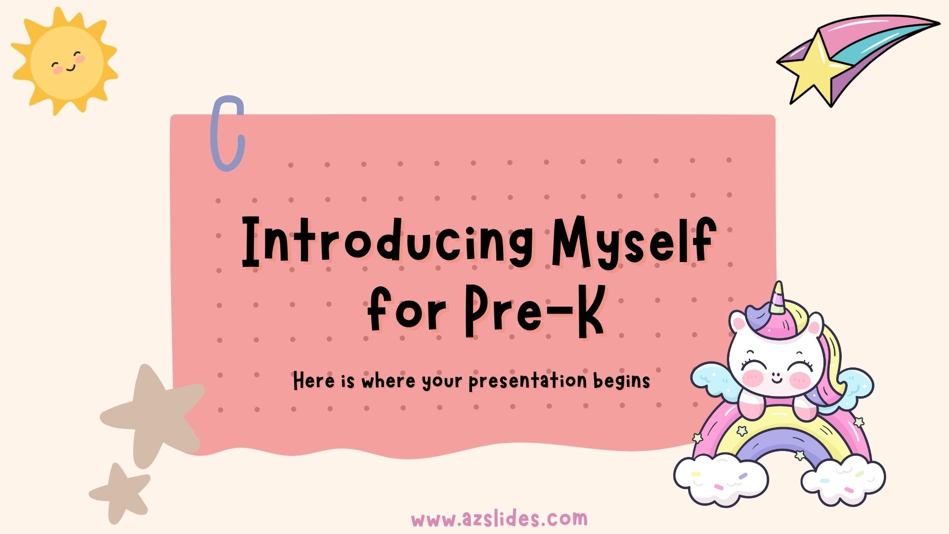 Introducing Myself for Pre-K Free Powerpoint Template & Google Slide ...