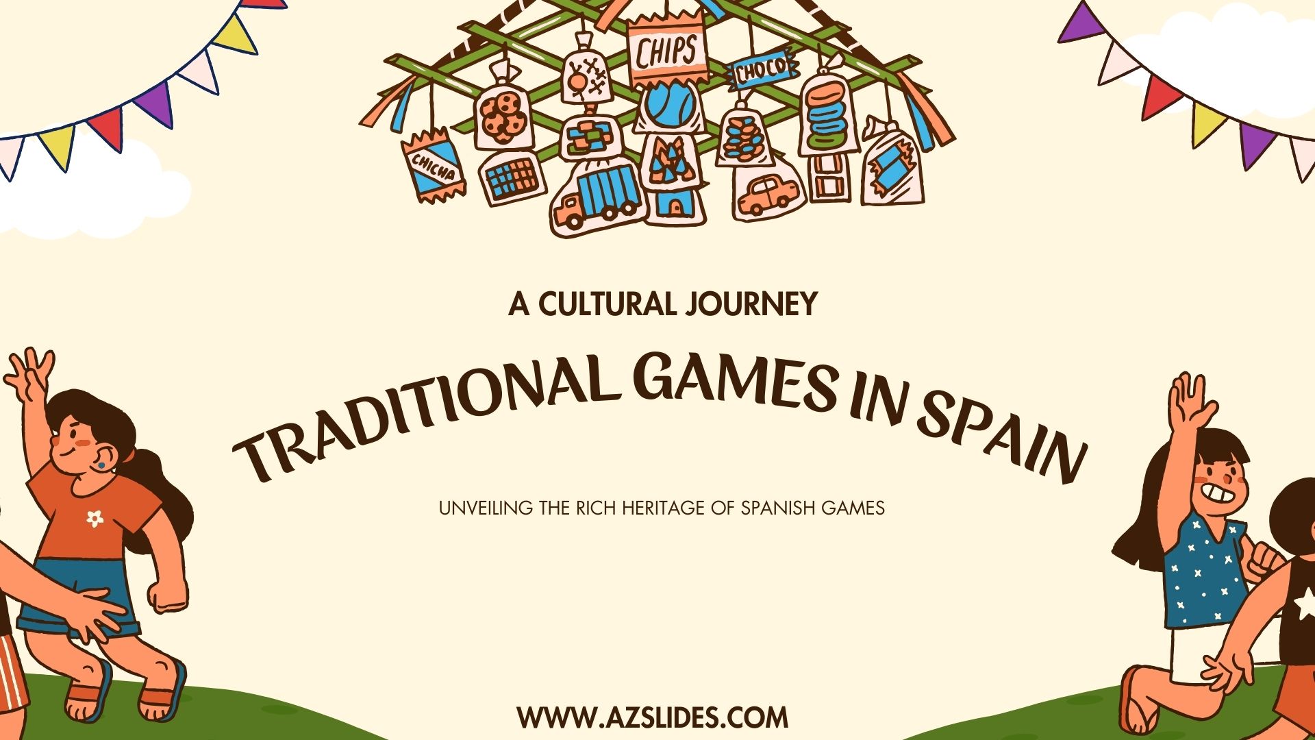 Traditional Games in Spain Free Powerpoint Template & Google Slide themes.