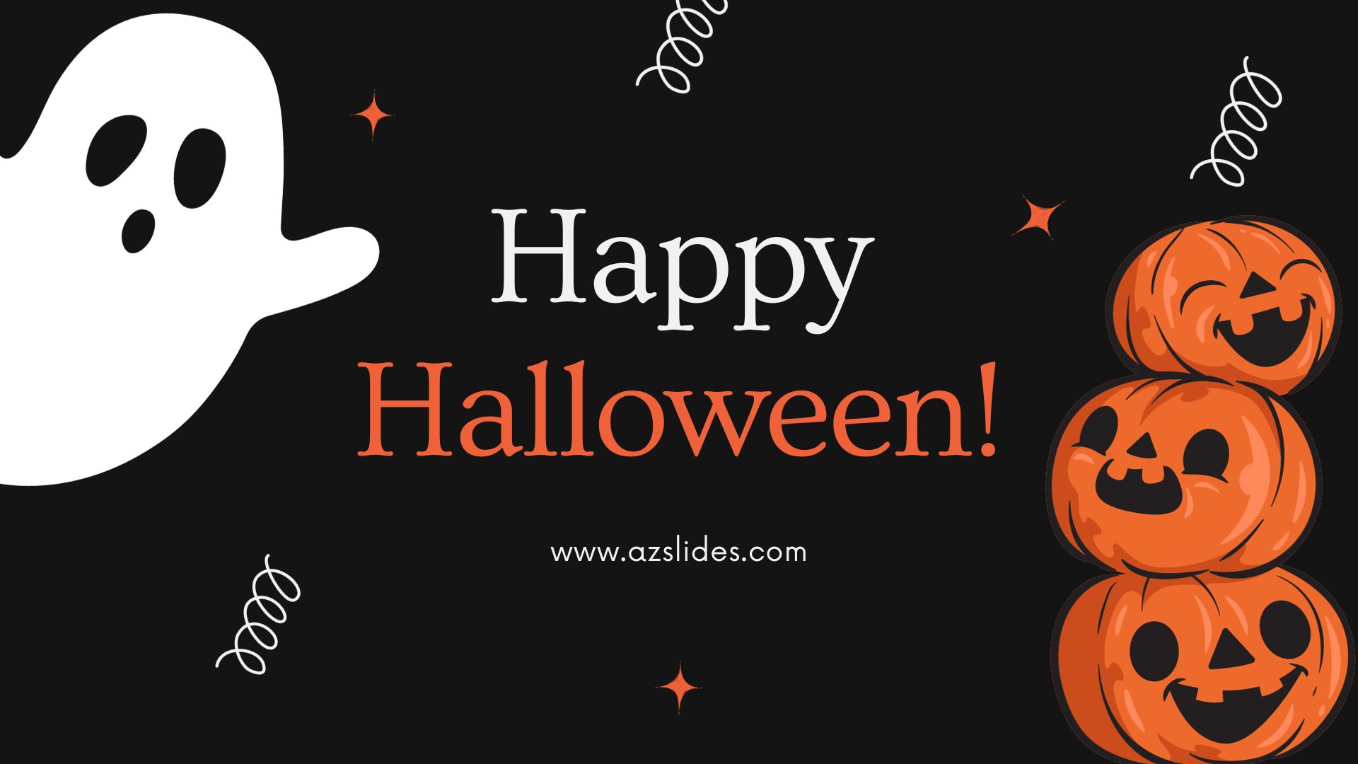 Happy Halloween! Free Powerpoint Template & Google Slide themes.