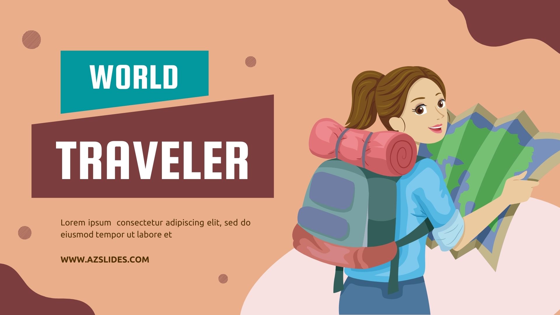 World Traveler Free Powerpoint Template Google Slide Themes 