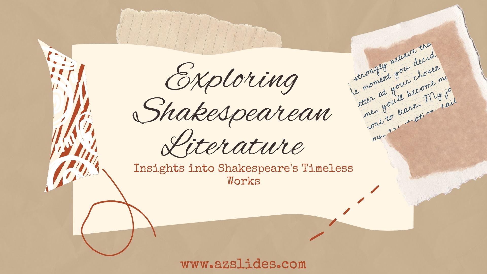 Exploring Shakespearean Literature Free Powerpoint Template & Google ...