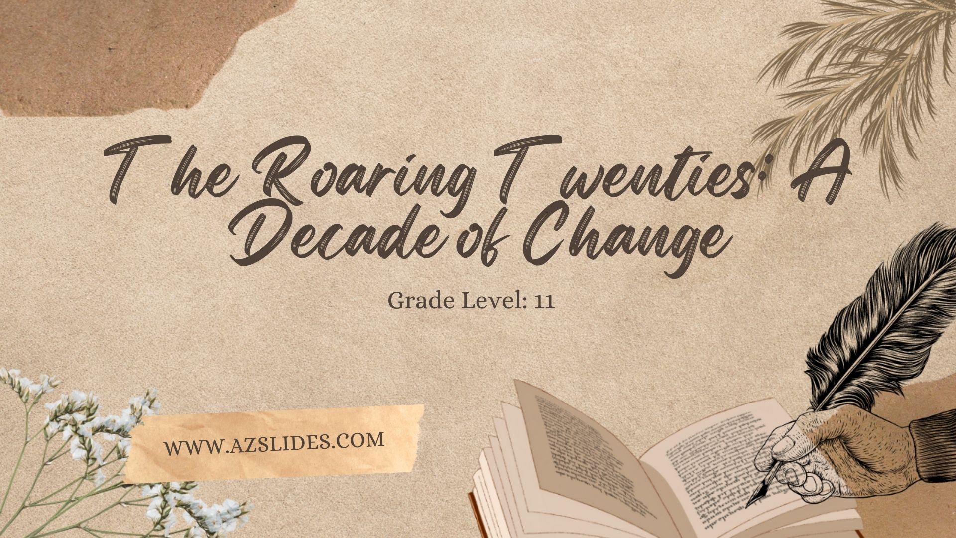 The Roaring Twenties: A Decade of Change Free Powerpoint Template ...