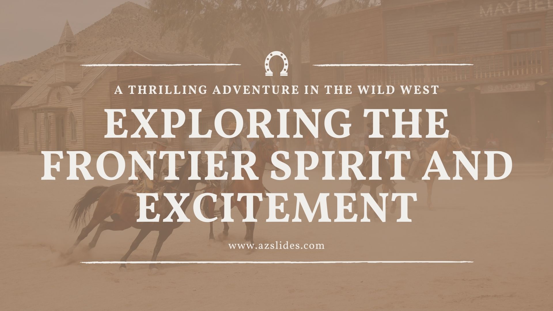 A Thrilling Adventure in the Wild West Free Powerpoint Template ...