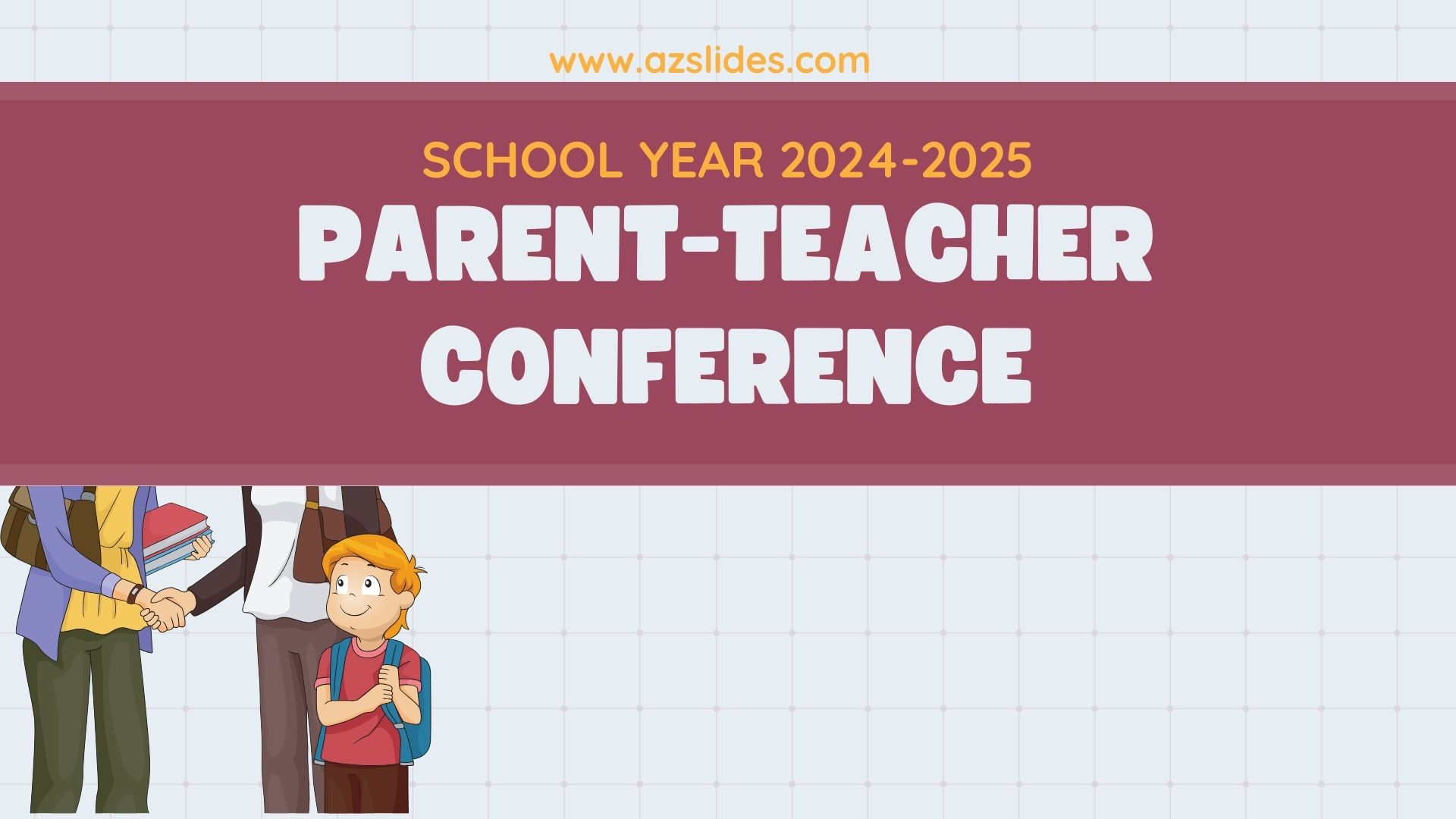 Parent-teacher conference Free Powerpoint Template & Google Slide themes.