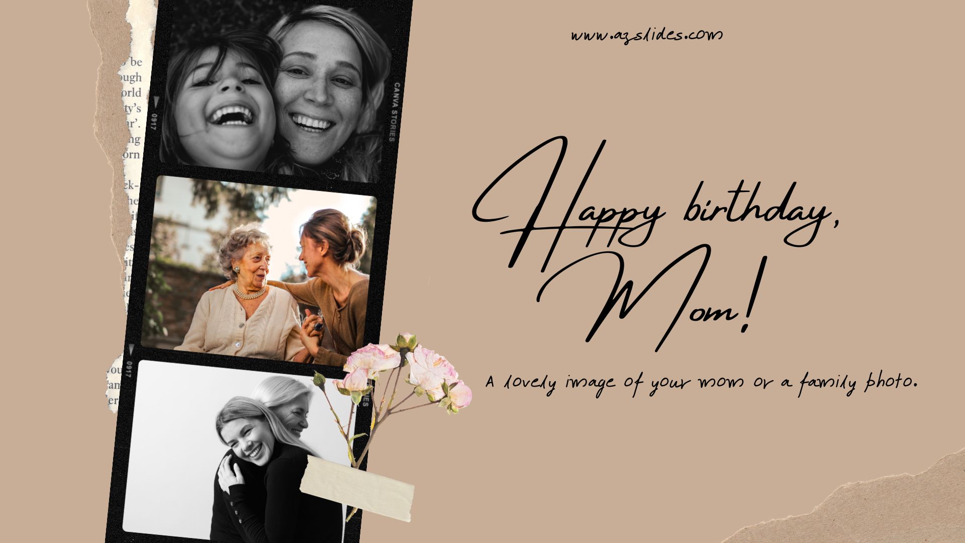 Happy birthday, Mom Presentation Free Powerpoint Template & Google ...
