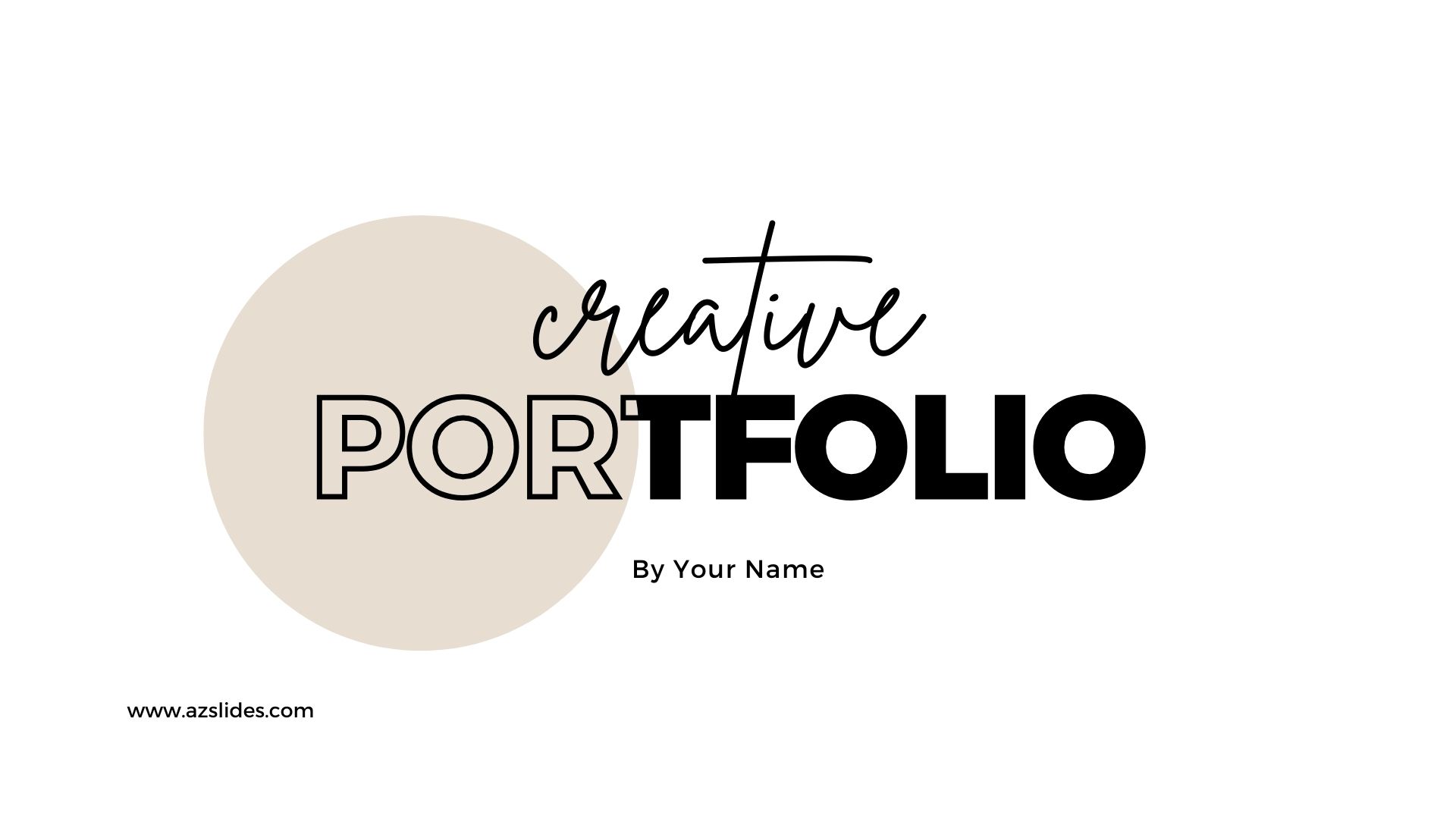 Creative and Minimal Portofolio Presentation Free Powerpoint Template ...