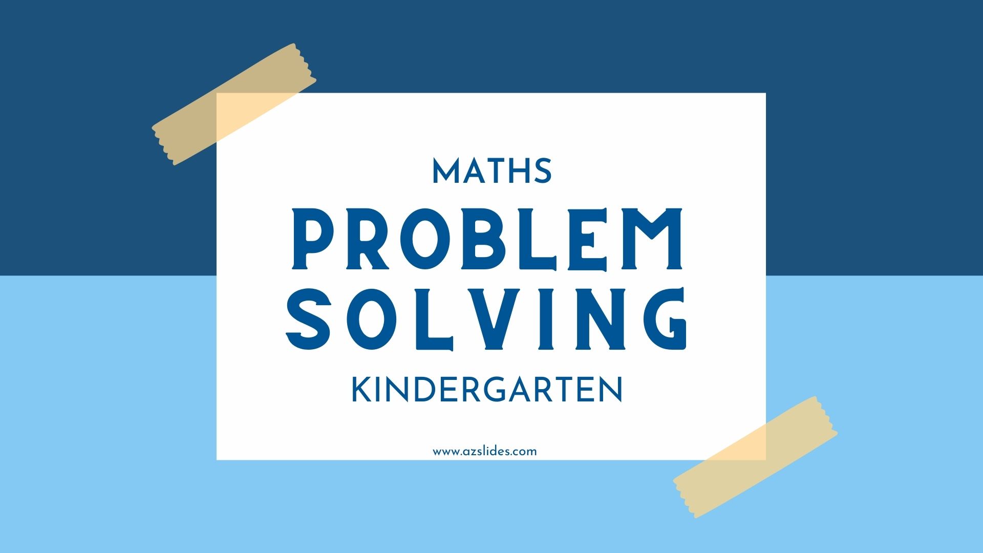 Kindergarten problem solving maths presentation Free Powerpoint ...
