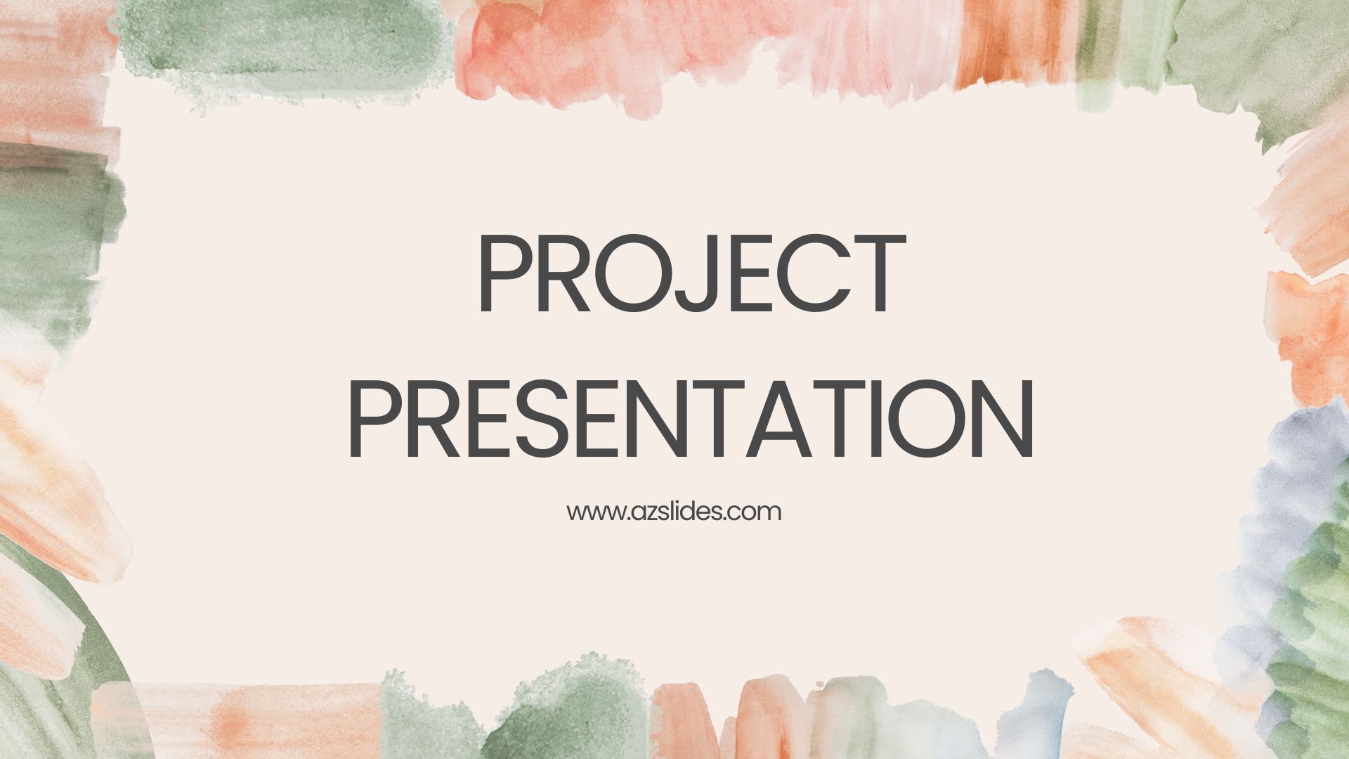 Watercolor Project Presentation Free Powerpoint Template & Google Slide ...