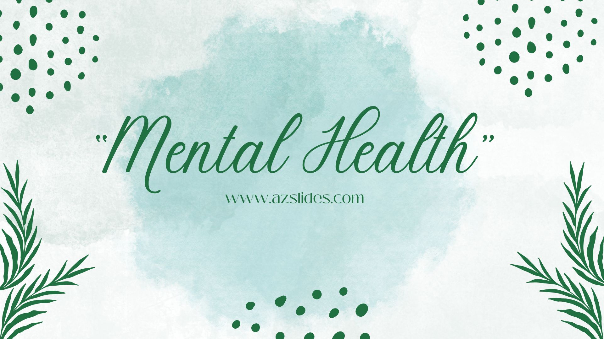 Mental Health Presentation Free Powerpoint Template & Google Slide themes.