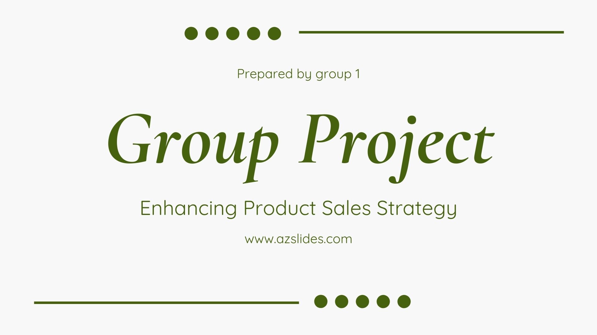 White Green Simple Modern Enhancing Sales Strategy Presentation Free ...