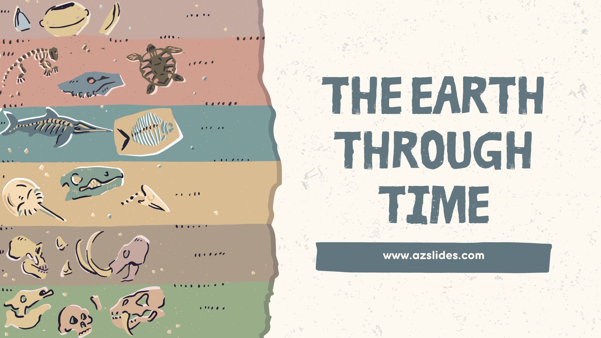 The Earth Through Time Education Presentation Free Powerpoint Template ...