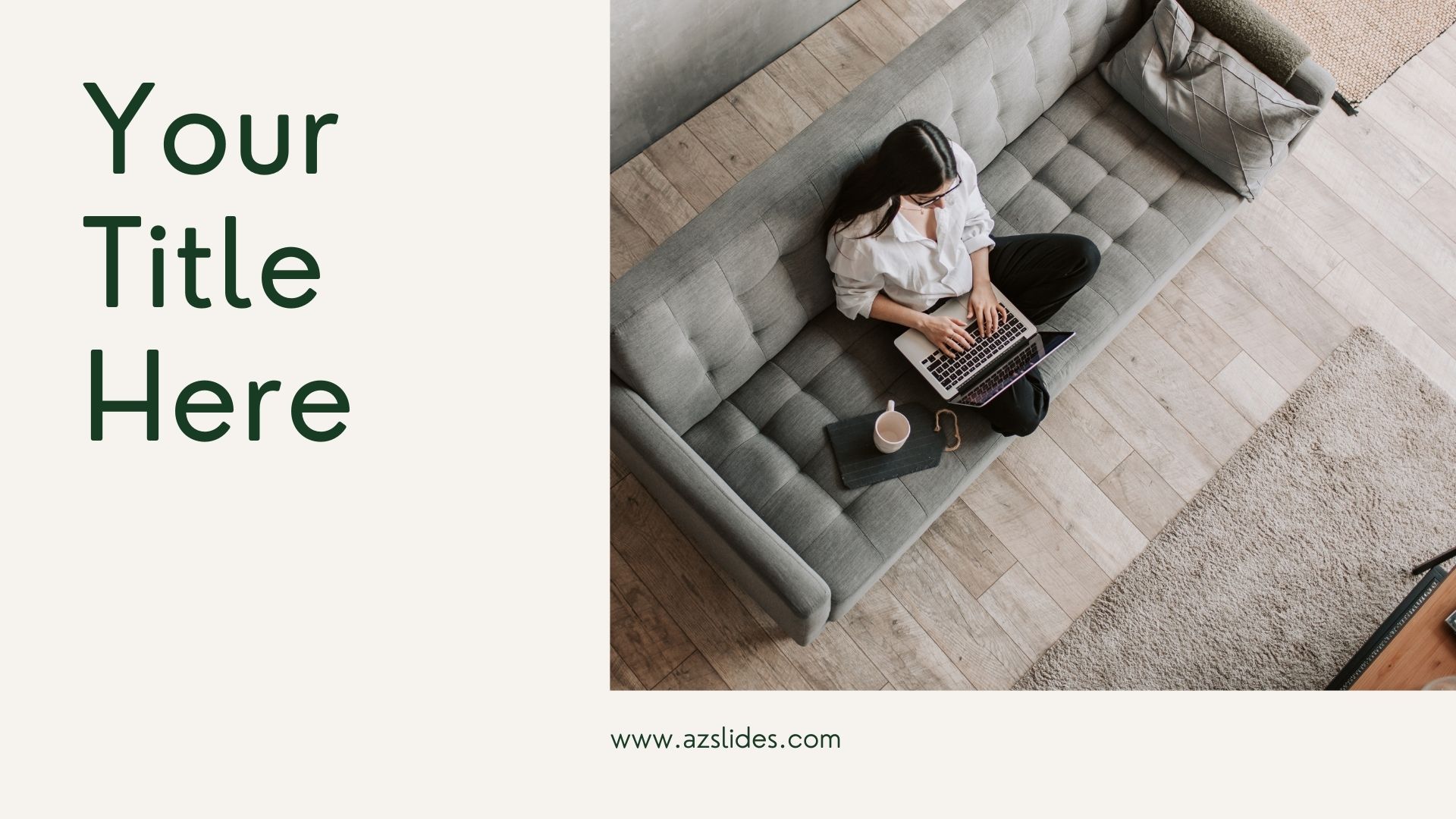 Cream Green Light Simple Presentation Free Powerpoint Template & Google ...