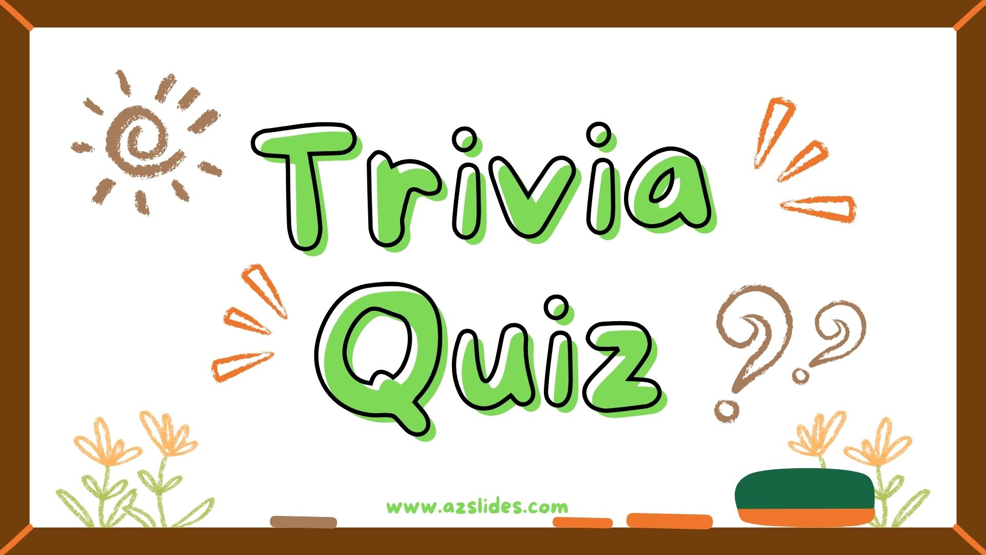 Playful Illustratve Trivia Quiz Presentation Free Powerpoint Template ...