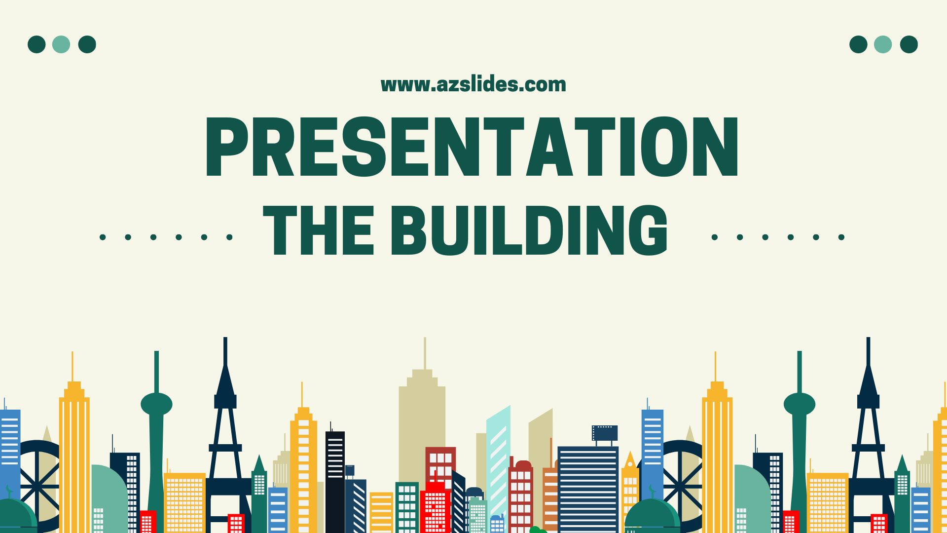 Cream Green Modern Professional The Building Presentation Free ...