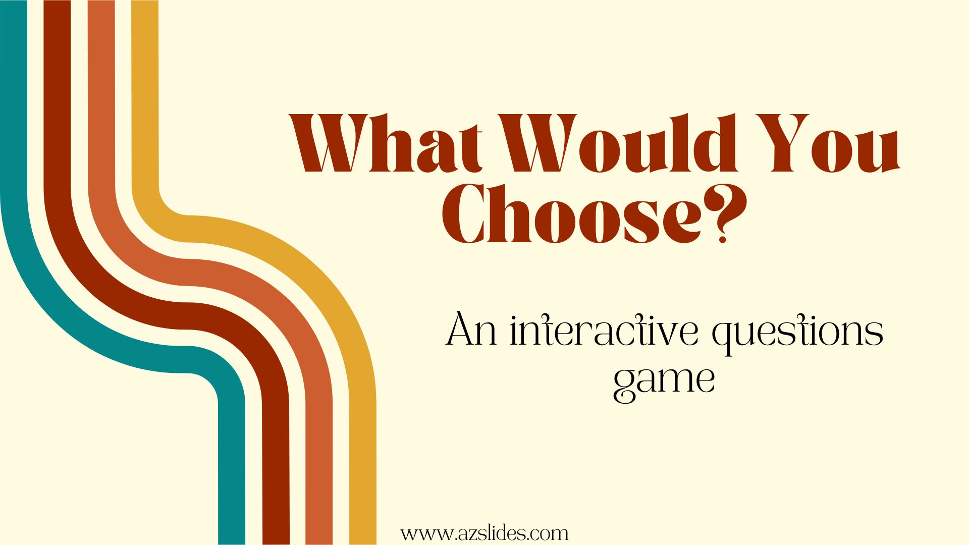 Vintage Colors Retro Interactive Icebreaker Education Presentation Free ...