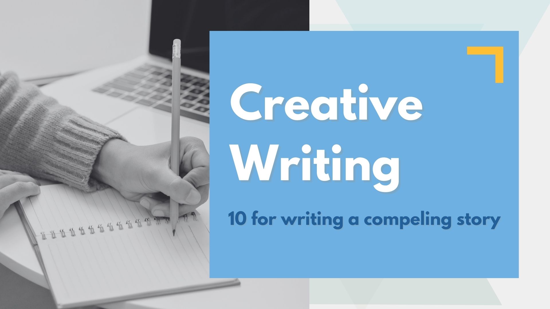 Blue Classic Minimalist Creative Writing Presentation Free Powerpoint ...