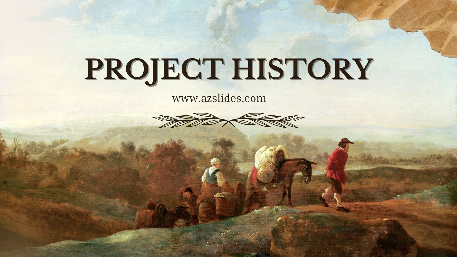 Brown Black Classic Painting Project History Presentation Free ...