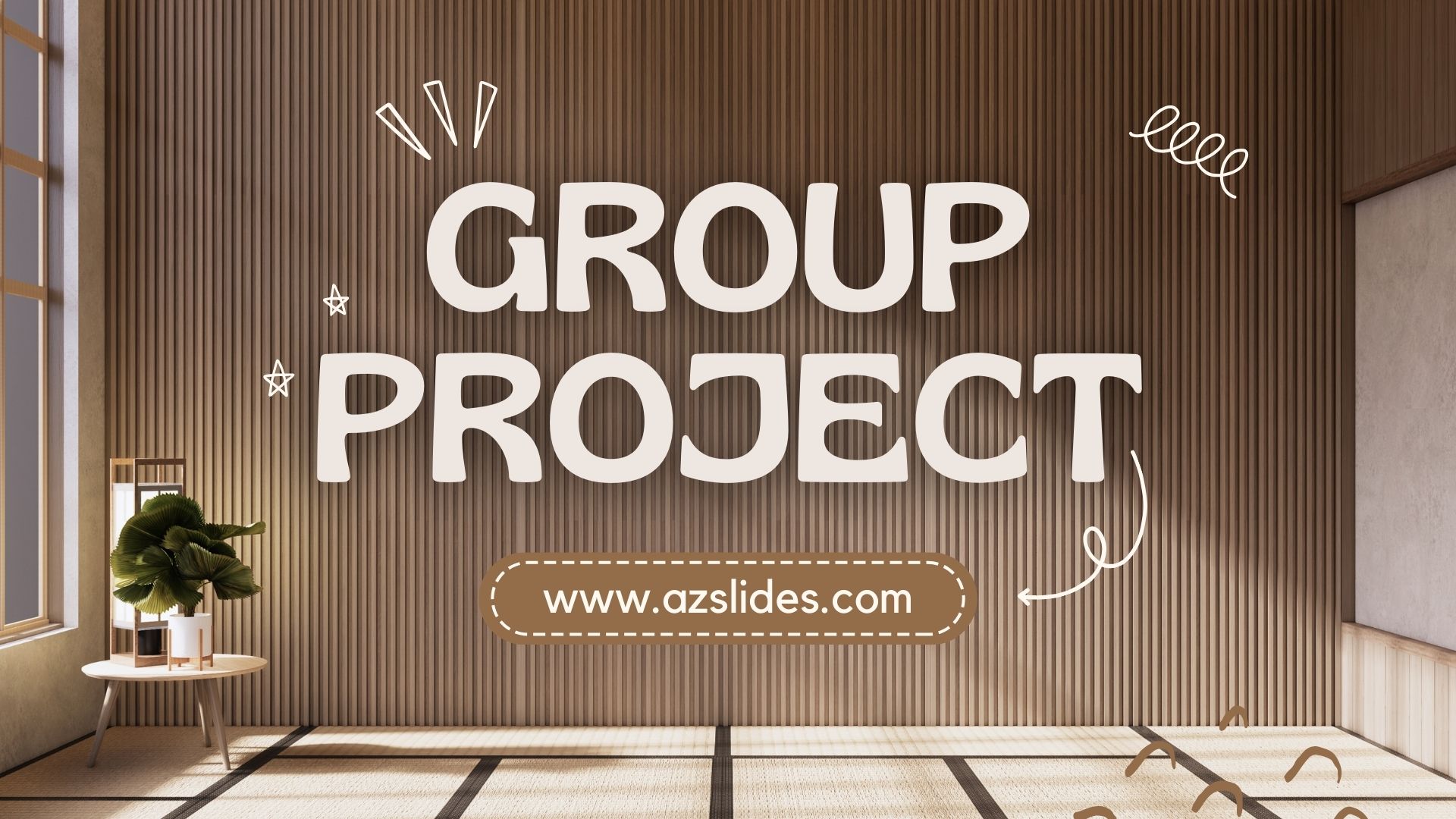 Brown Photo Group Project Presentation Free Powerpoint Template ...