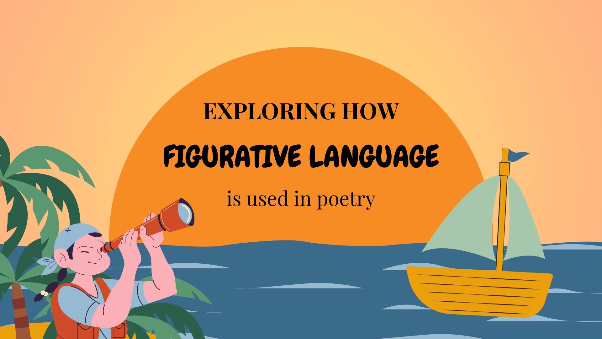 Exploring Figurative Language in Poetry Education Presentation in Blue ...