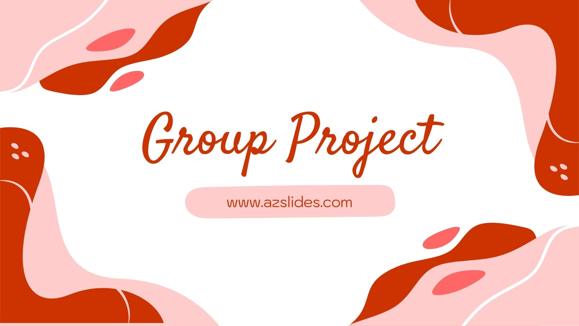 Red and Pink Minimalist Group Project Presentation Free Powerpoint ...