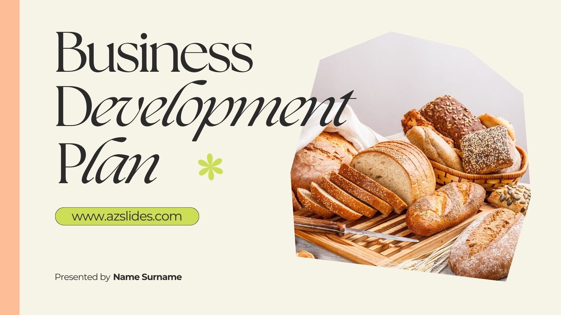 Orange Green Simple Modern Business Development Plan Presentation Free ...