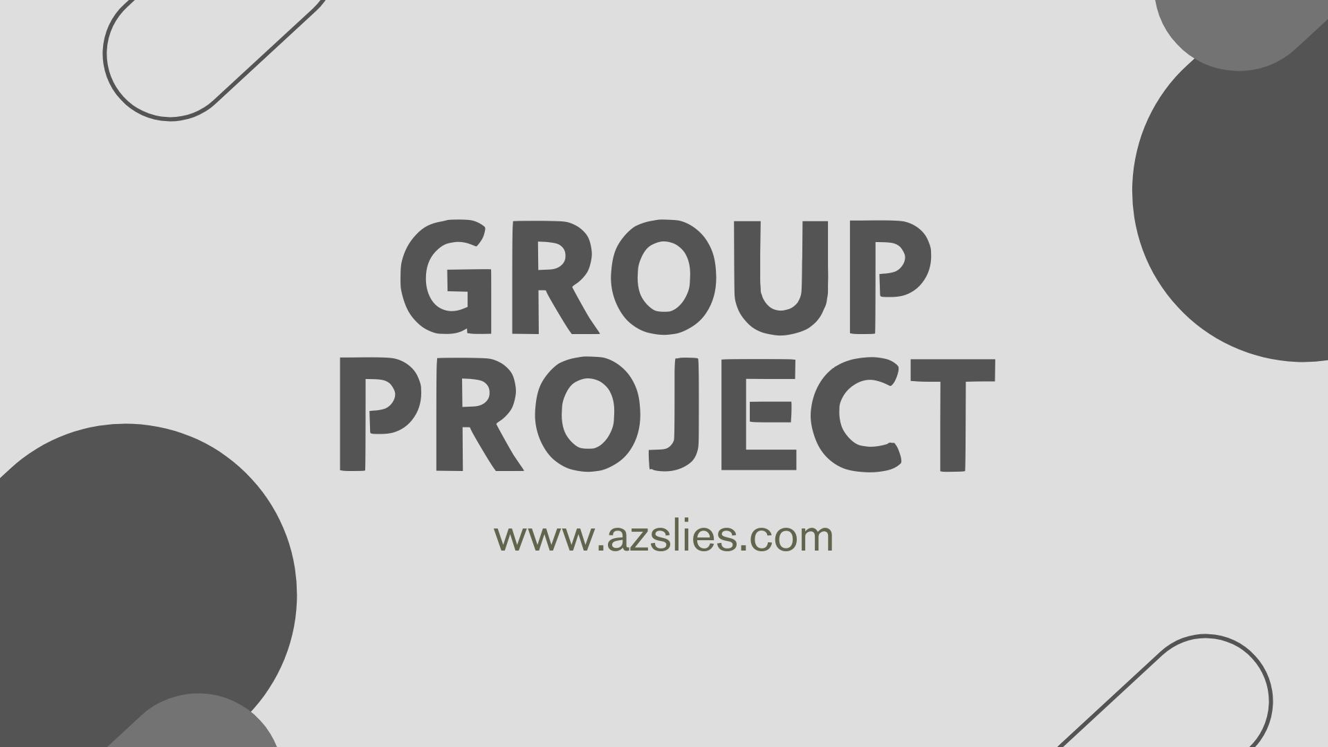 Gray Simple Shapes Group Project Presentation Free Powerpoint Template ...
