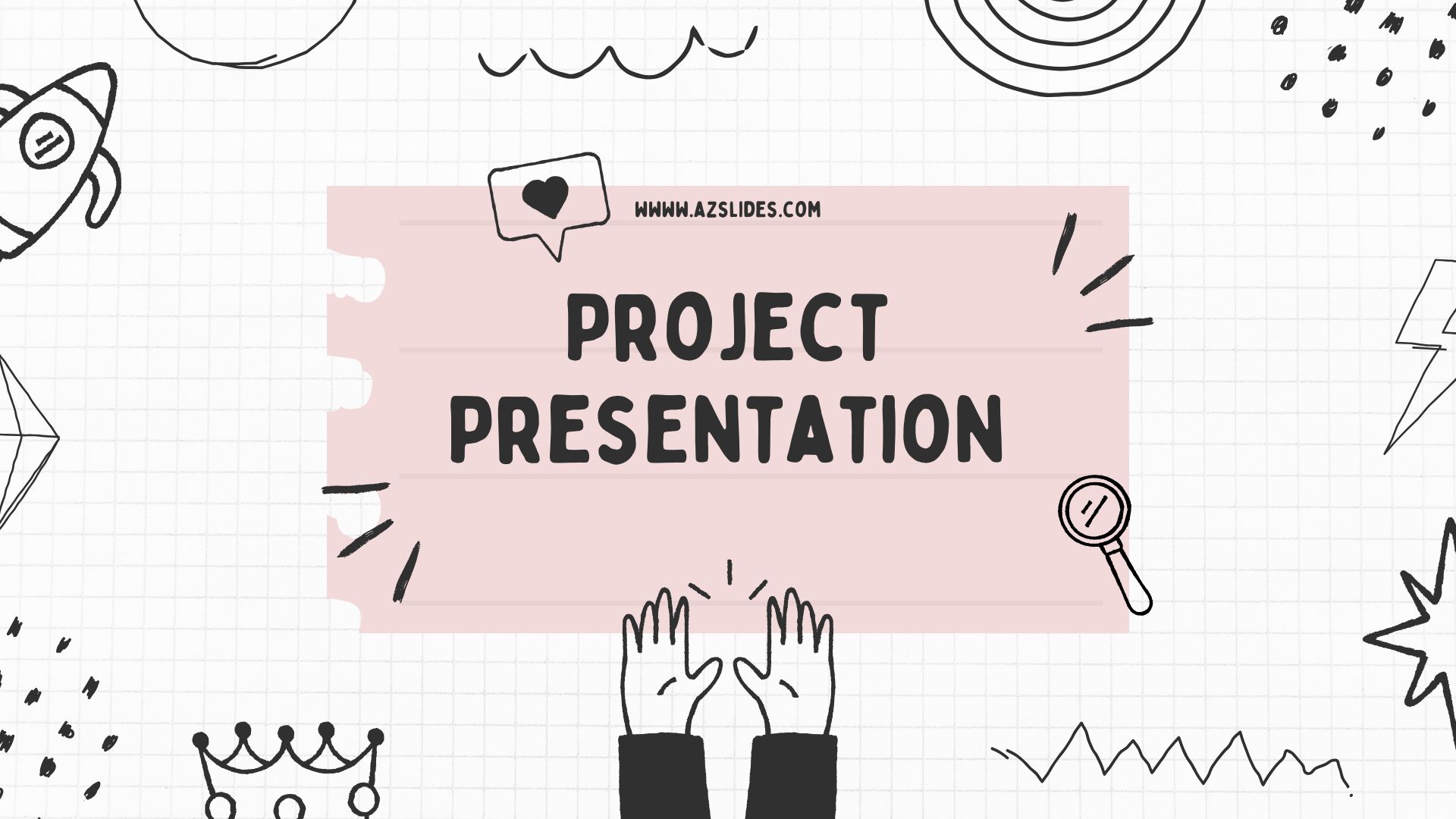 Pink Doodle Project Presentation Free Powerpoint Template & Google ...