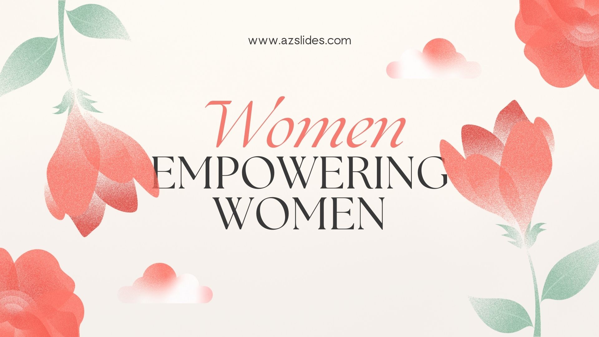 Elegant Floral Illustrated Women Empowerment Feminist Presentation Free ...