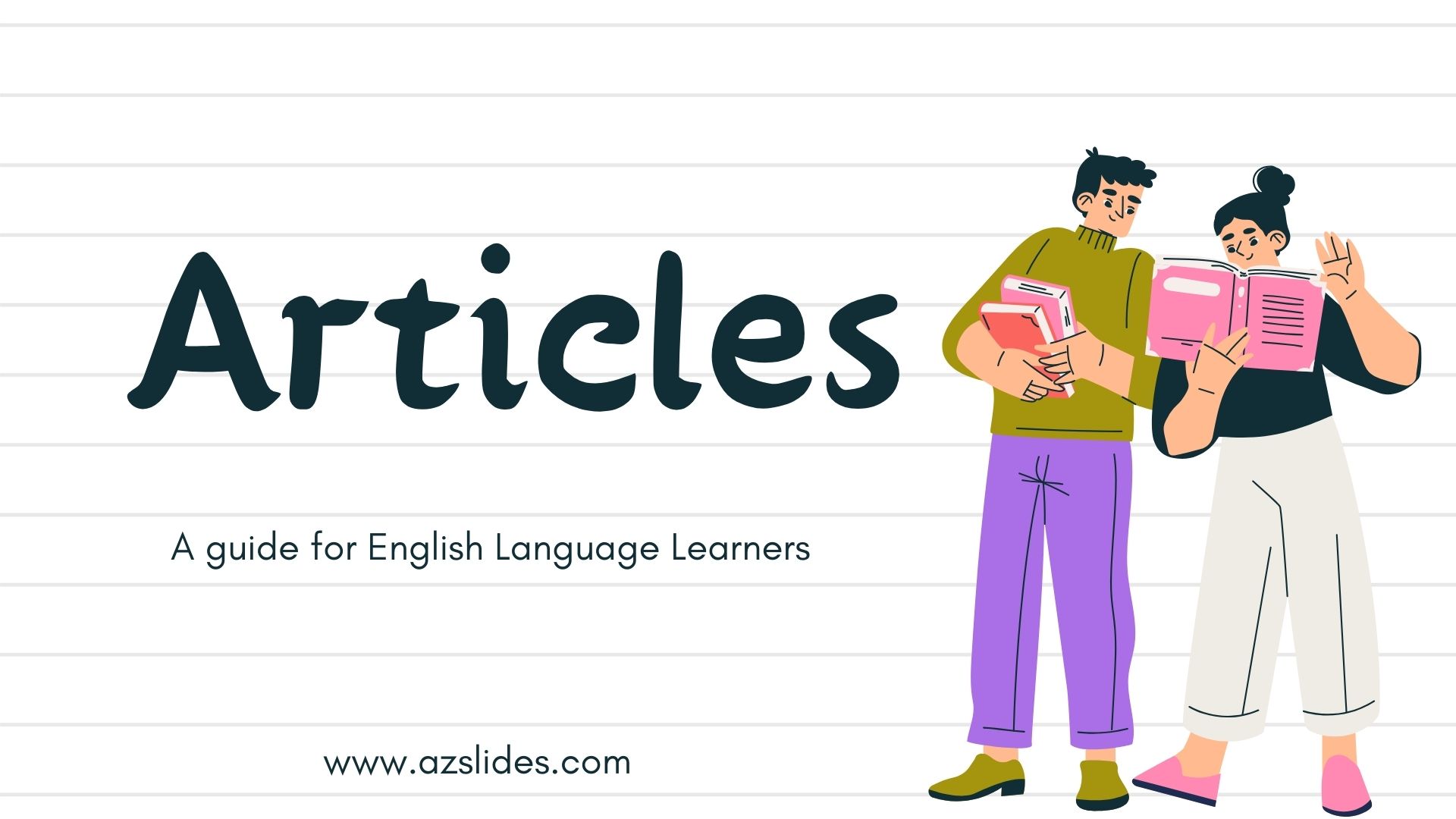 Articles Presentation in Blue and Pink Illustrative Style Free ...